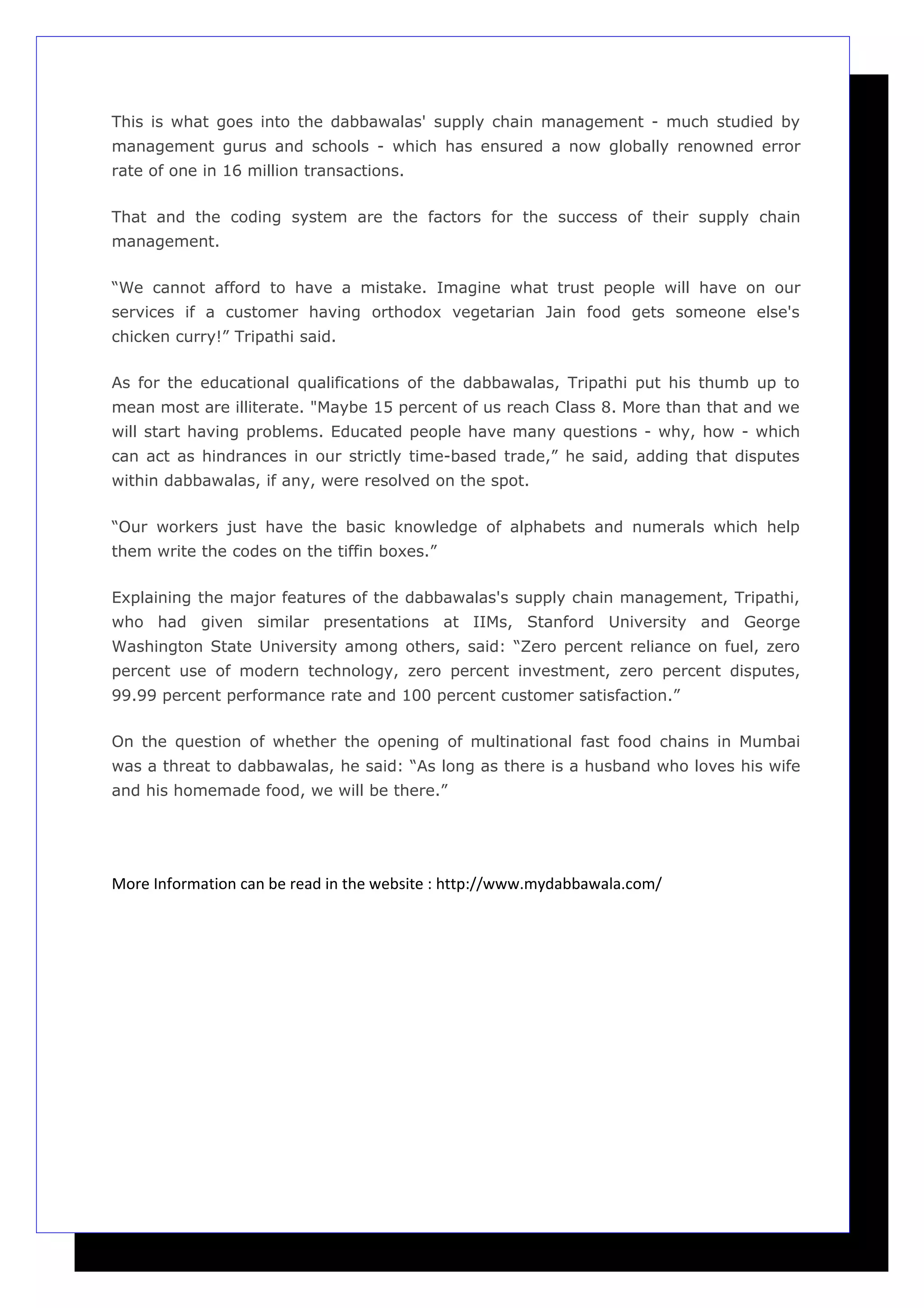 Dabbawala | PDF