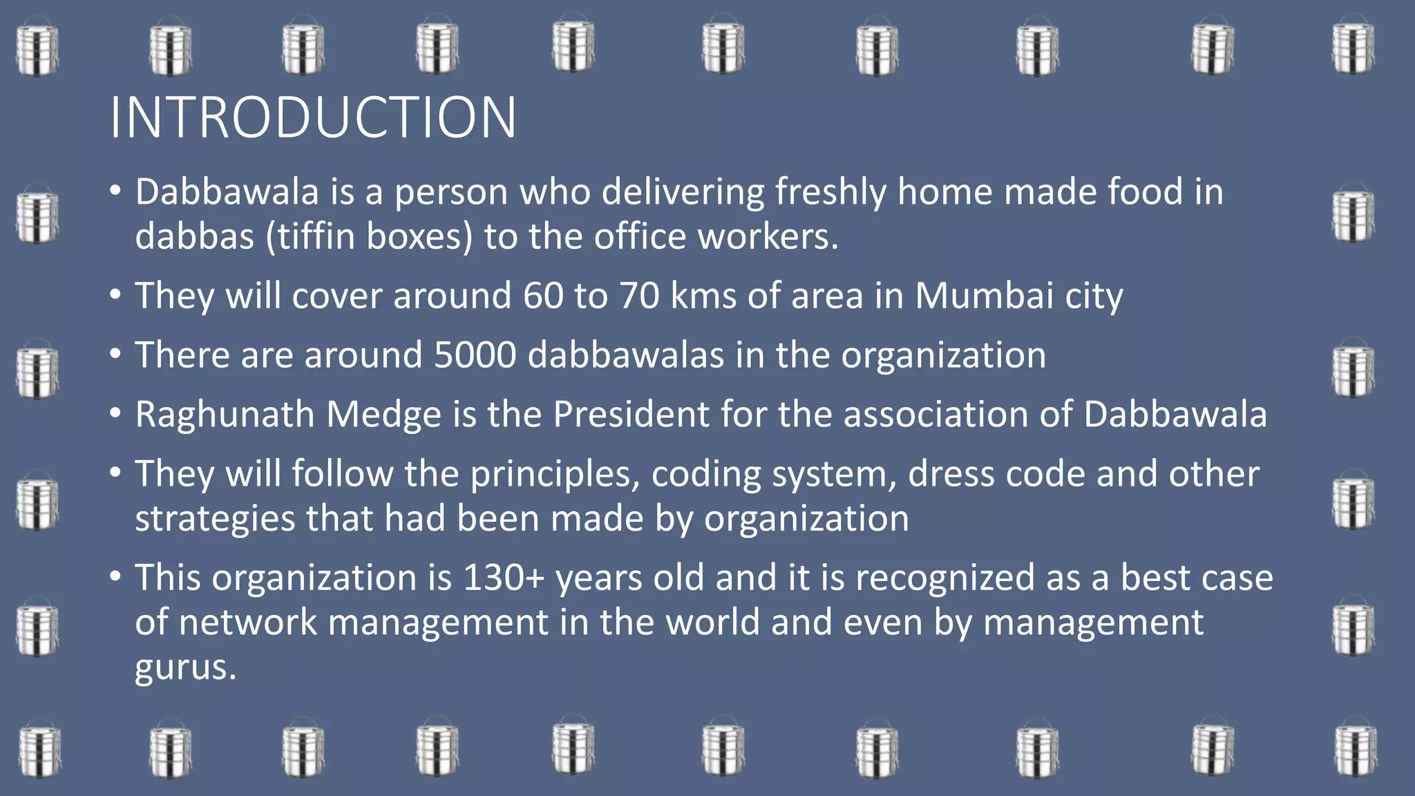 Dabbawalla Business model and working method | PPTX