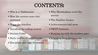 Dabbawala service of Mumbai | PPT