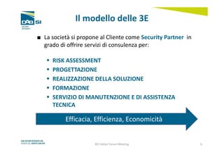DabSI @ BCI Italian Forum Meeting | PPT
