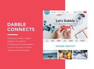 Dabble: Marketplace for Classes and Experiences | PPT