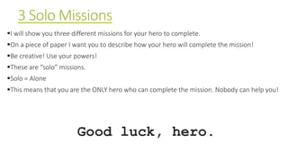 Superhero Missions | PPT