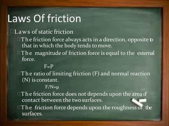 Friction Class 11 Physics | PPTX