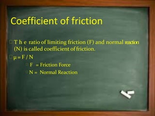 Friction Class 11 Physics | PPTX