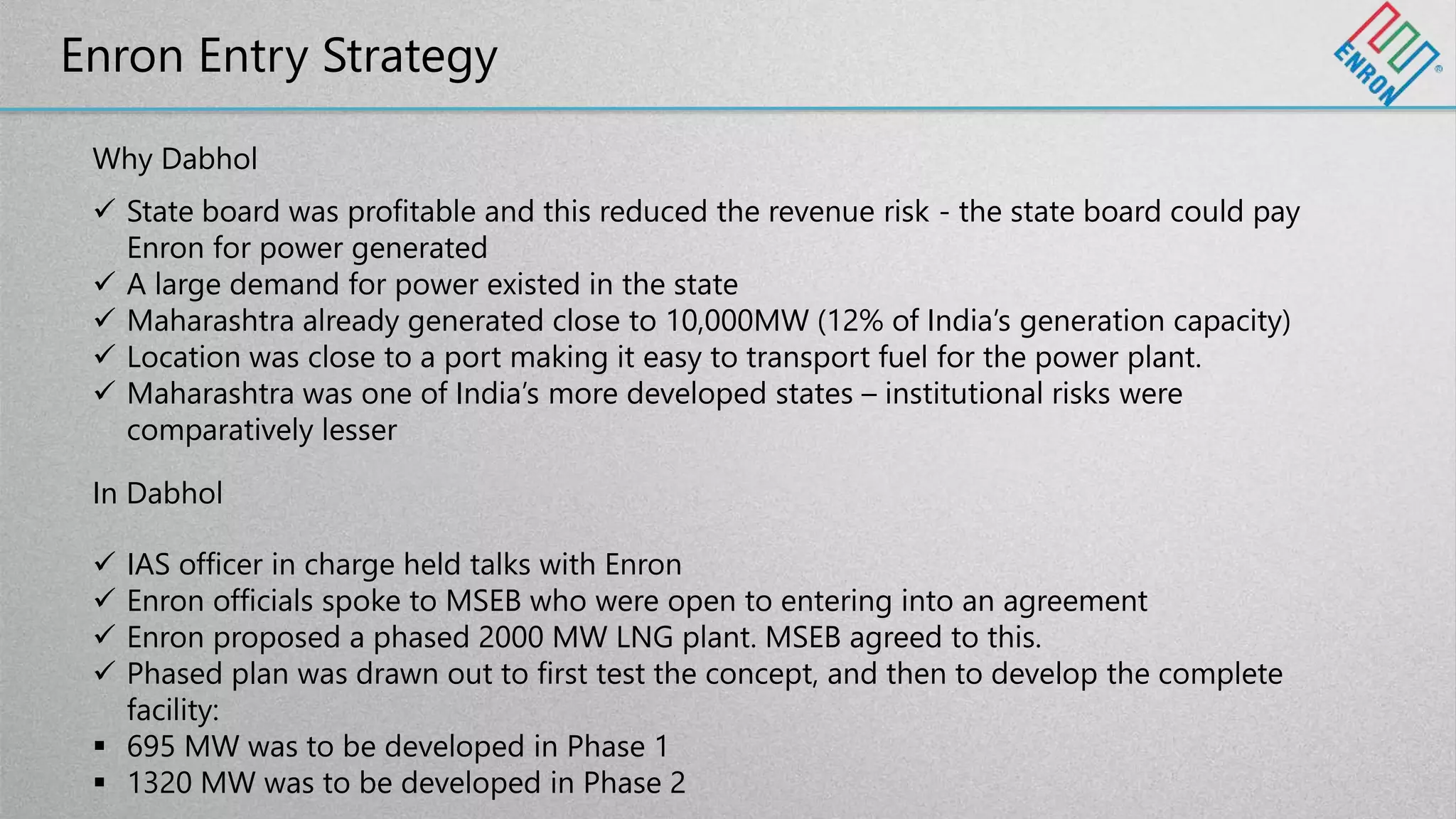 A case study presentation on Dabhol Power Plant | PPTX