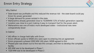 A case study presentation on Dabhol Power Plant | PPTX