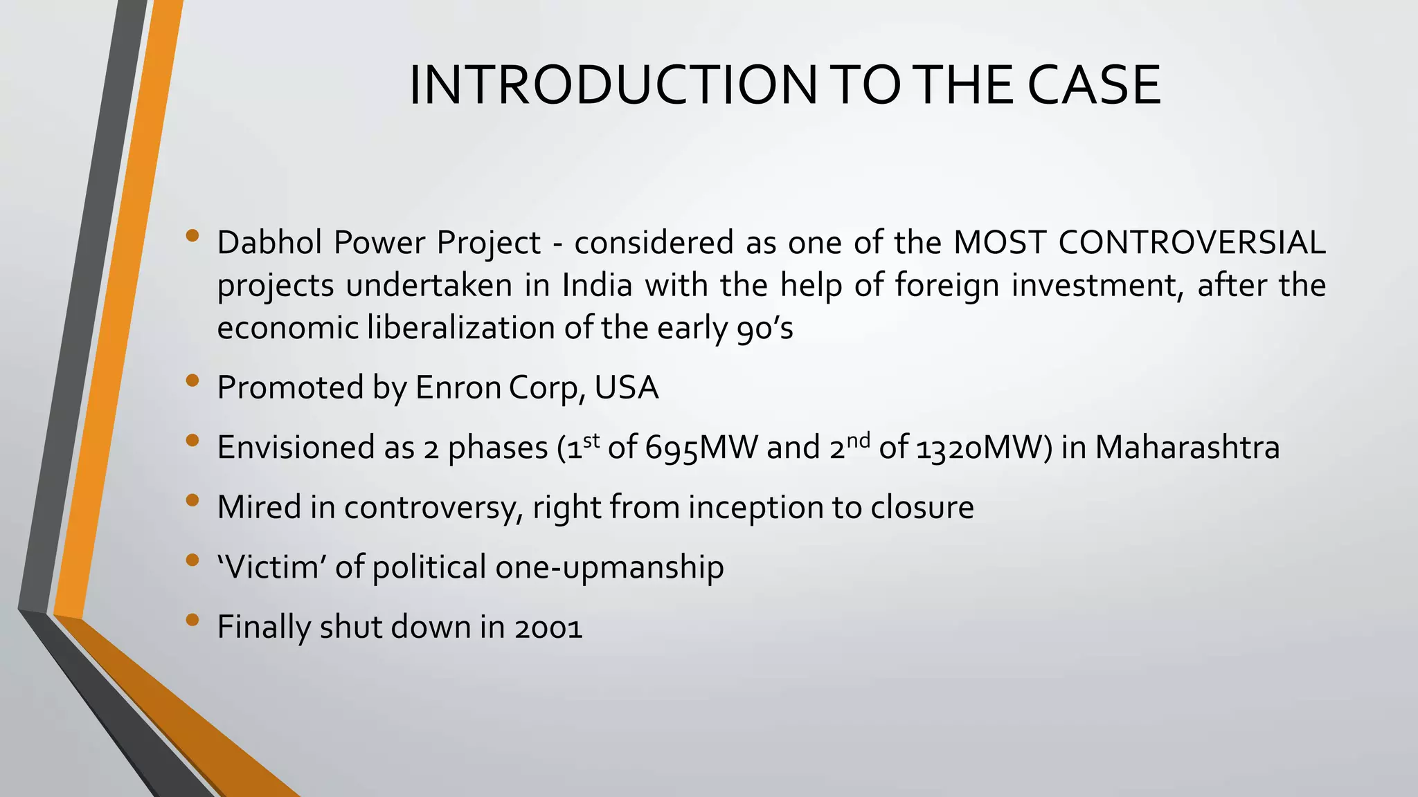 Dabhol power project | PPTX