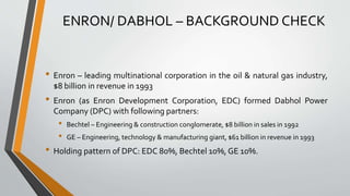 Dabhol power project | PPTX