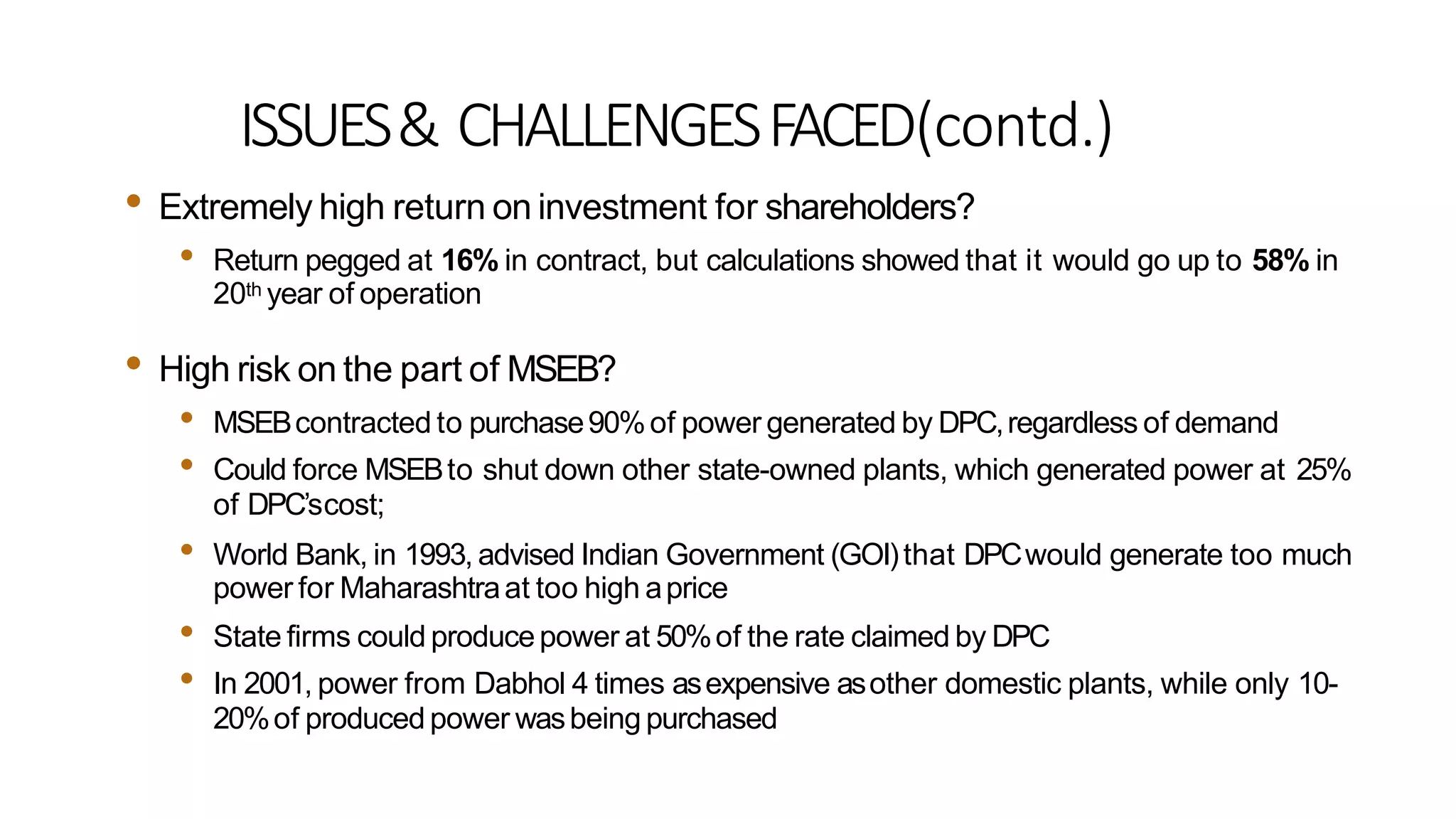 Dabhol power project | PPTX
