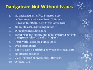 Dabigatran guidelines and reversal PPT | PPTX | Blood Disorders ...