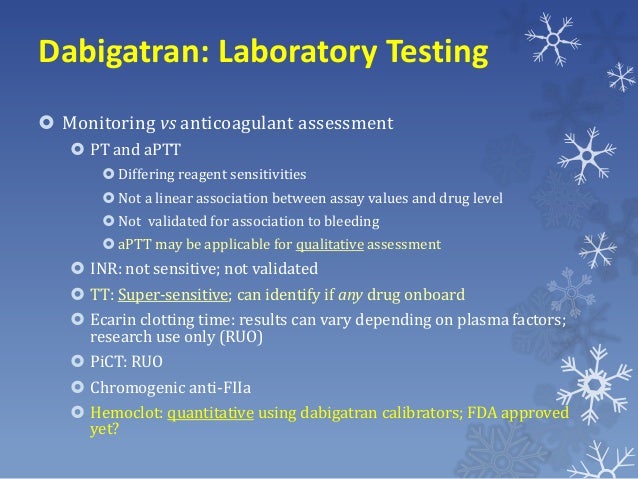 Dabigatran Guidelines And Reversal Ppt