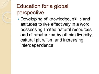 The Classroom as a Global Community | PPT