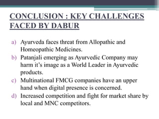 Dabur : PPT on Market Situational Analysis and SWOT | PPTX
