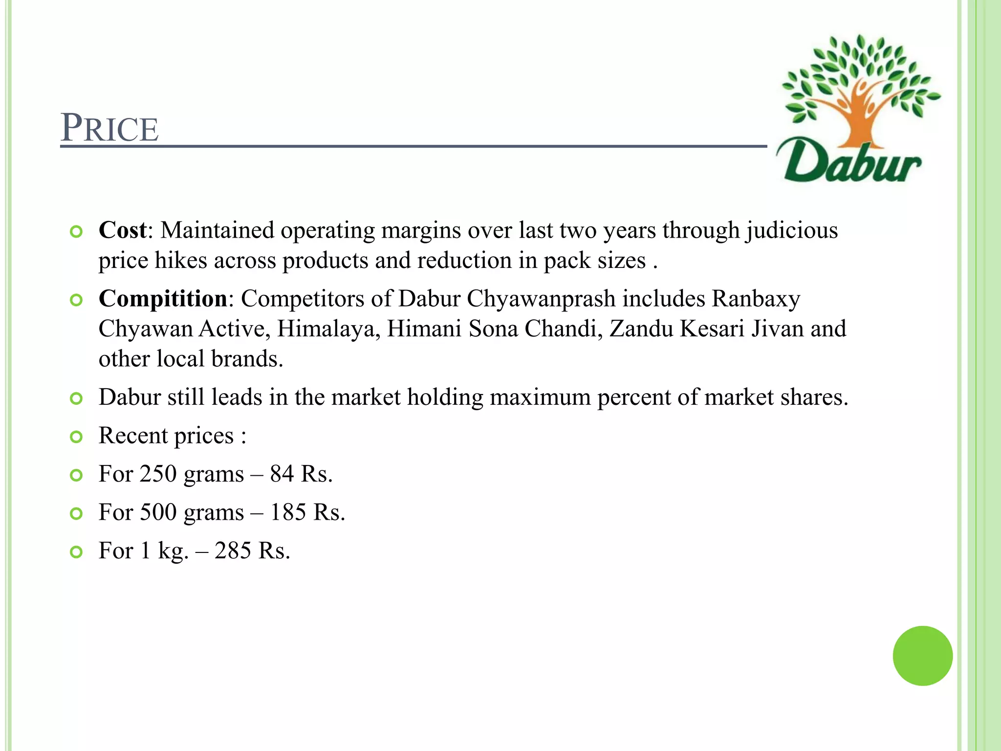 Dabur Chyawanprash marketing mix | PPTX