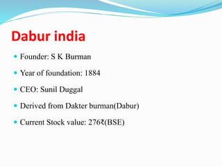 Dabur india reinvention | PPT