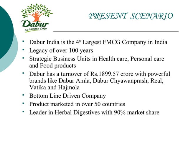 Dabur case study | PPT