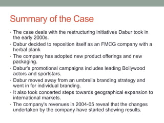 Dabur case study | PPTX