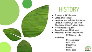 Presentation on Dabur Ind. | PPTX