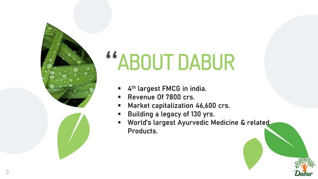 Presentation on Dabur Ind. | PPT