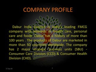 Dabur India Ltd | PPTX