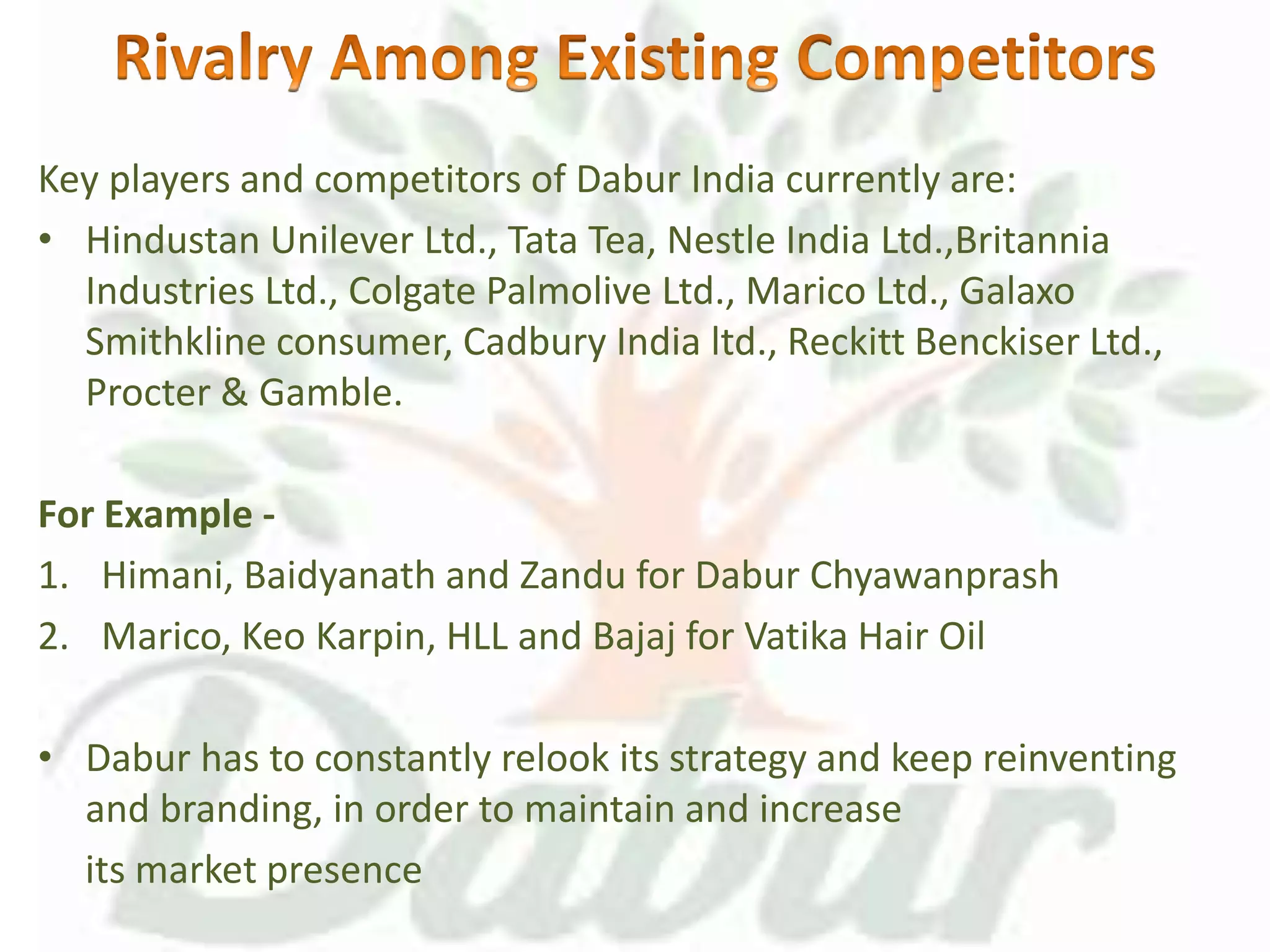 Dabur india ltd. Strategic Management | PPTX
