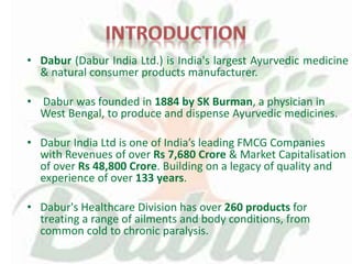 Dabur india ltd. Strategic Management | PPTX
