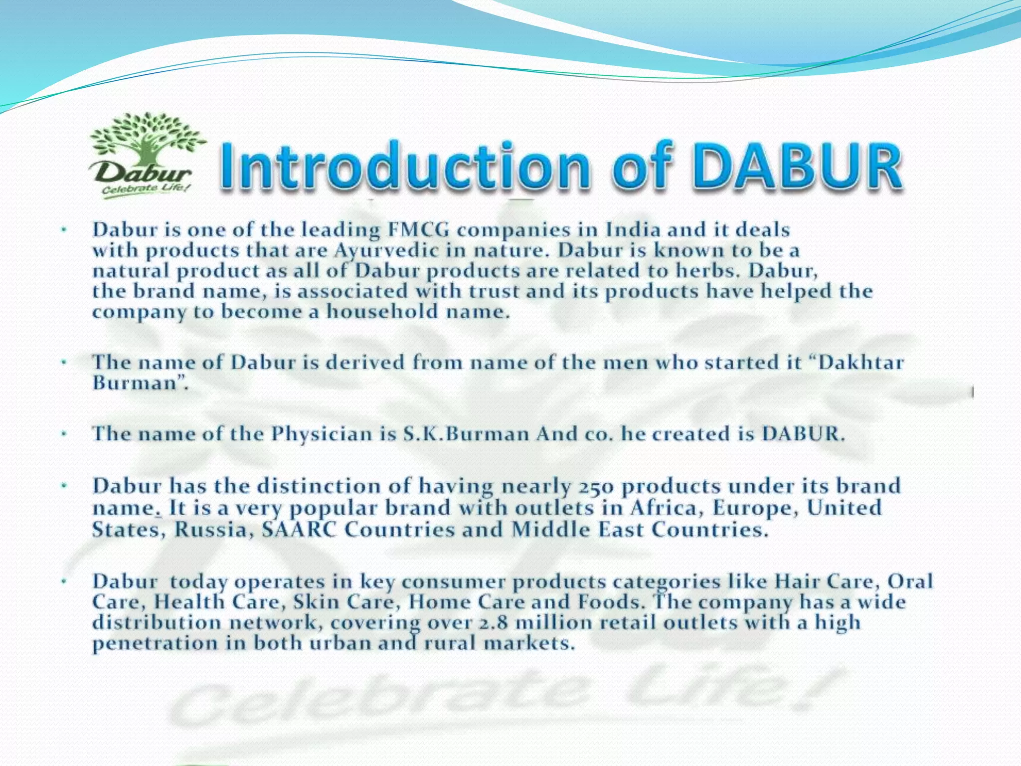 Dabur india ltd | PPTX