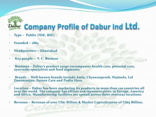 Dabur india ltd | PPT