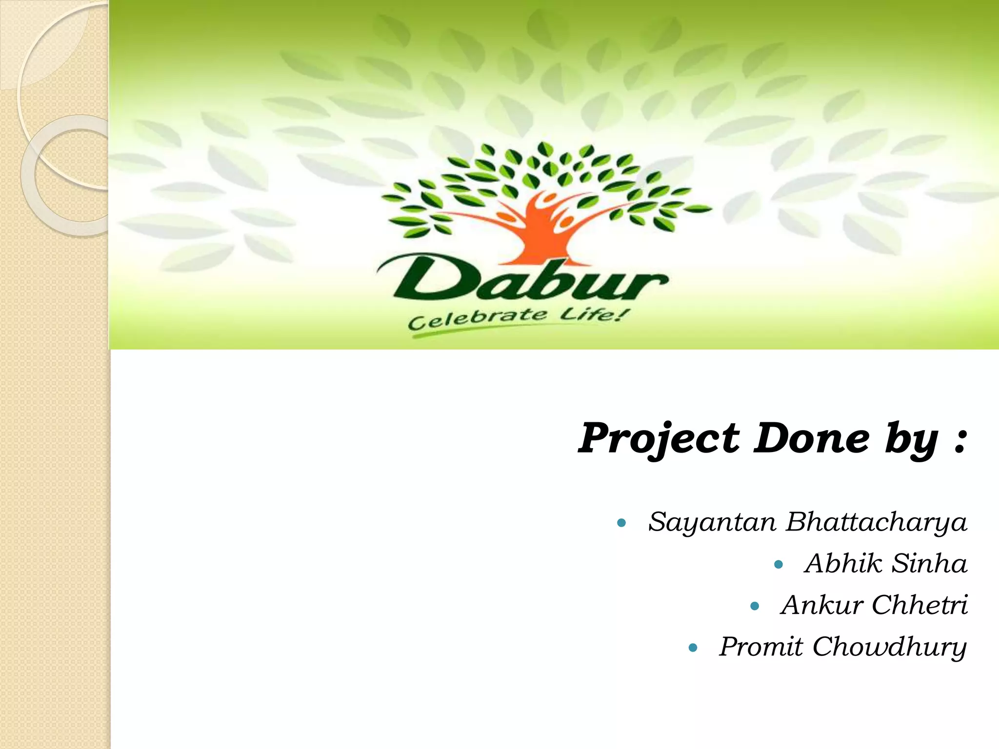 Marketing strategy & Product Strategy for DABUR | PPTX