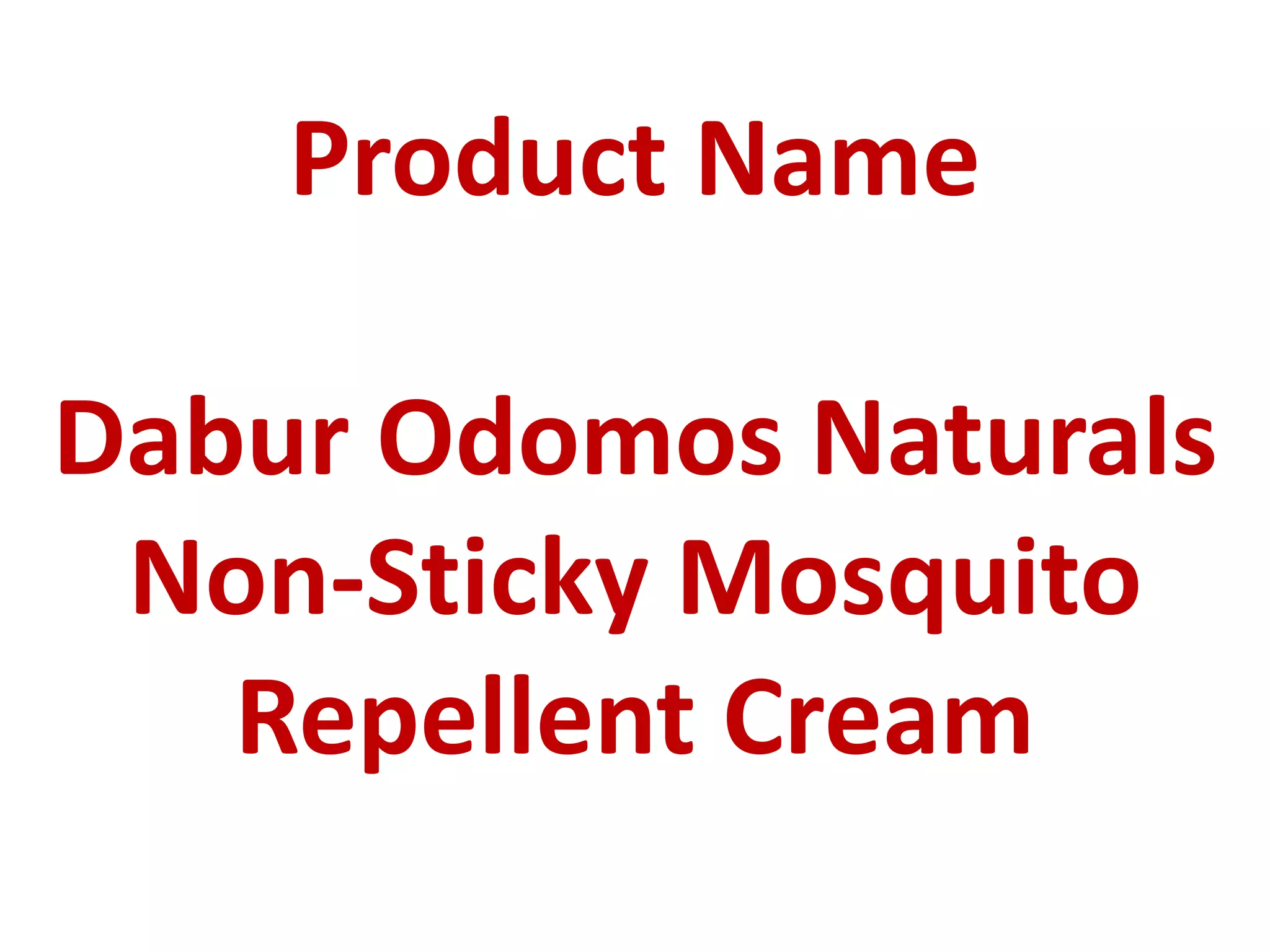 Dabur odomos cream | PPTX