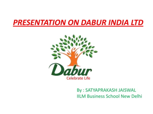 Dabur ppt satyaprakash jaiswal | PPT