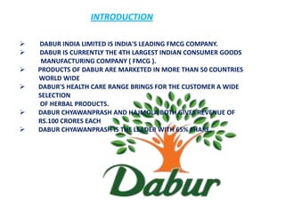 Dabur ppt satyaprakash jaiswal | PPT