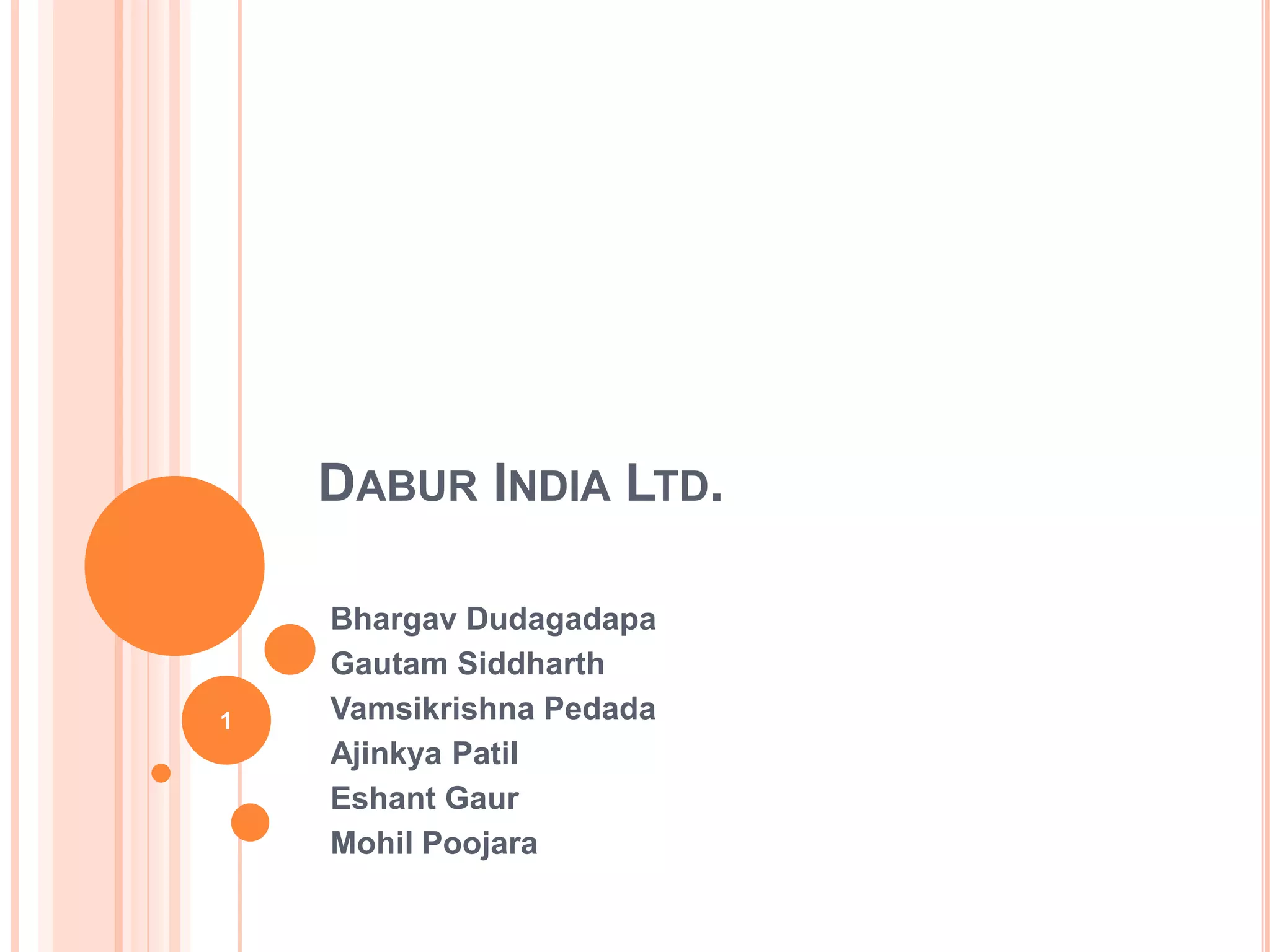 Dabur presentation | PPTX