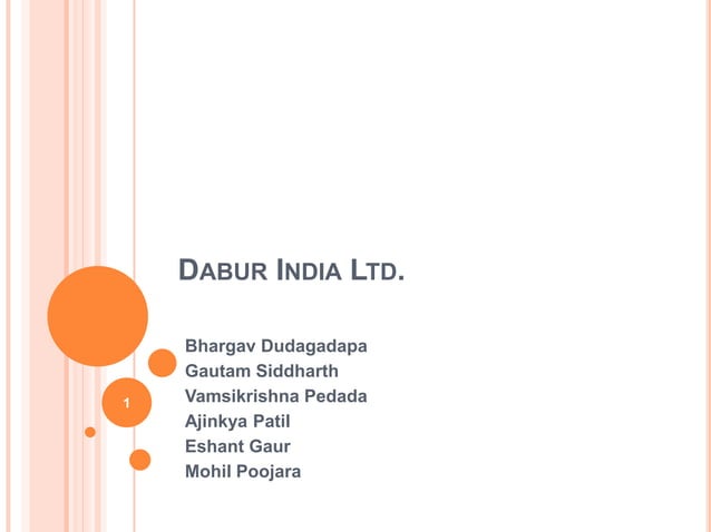 Dabur presentation | PPTX