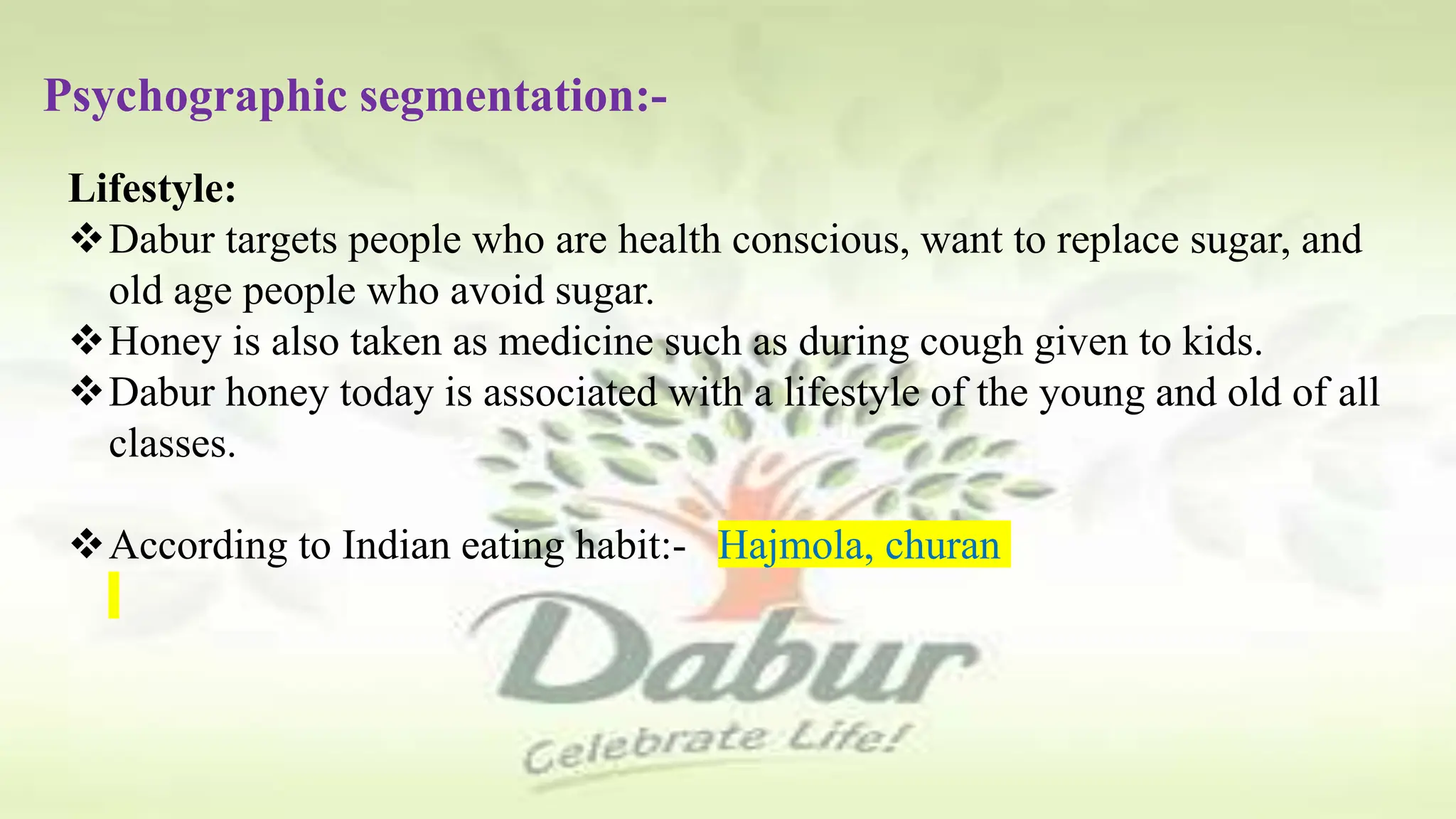 dabur presentation.pptx is the h top fmcg | PPTX