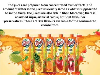 Market study Dabur Real juices | PPTX