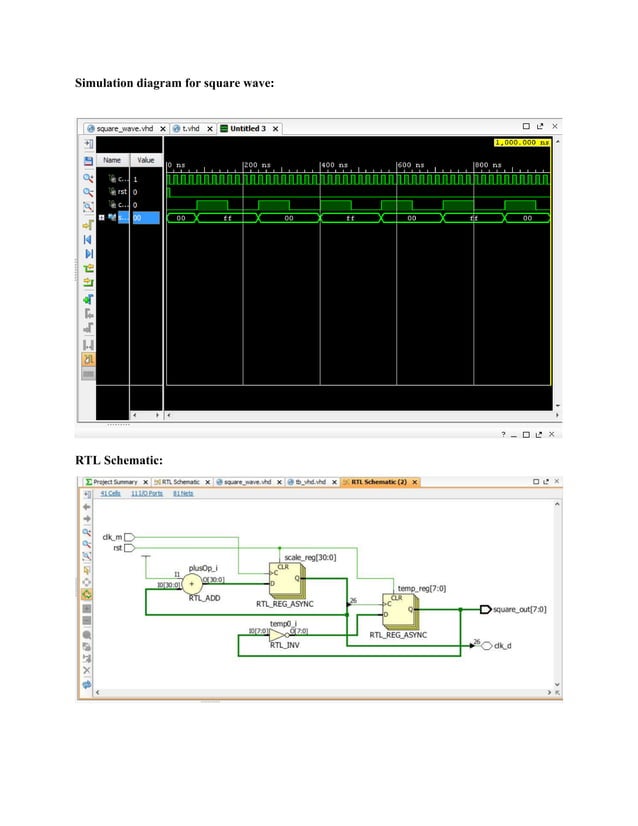 Digital to analog -Sqaure waveform generator in VHDL | PDF | Technology ... Digital to analog -Sqaure waveform generator in VHDL | PDF | Technology ...