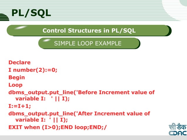 DAC training-batch -2020(PLSQL) | PPT