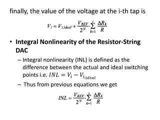 Dac, adc architecture | PPTX
