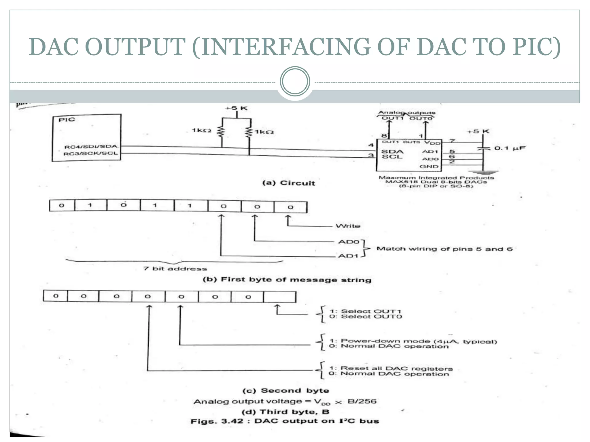 DAC and sensor interfacing with PIC | PPTX