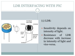 DAC and sensor interfacing with PIC | PPTX | Cameras and Camcorders | Consumer Electronics