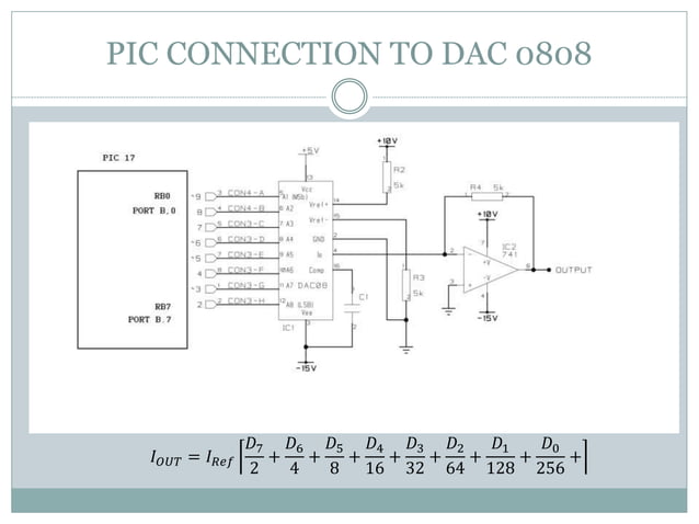 DAC and sensor interfacing with PIC | PPTX | Cameras and Camcorders | Consumer Electronics