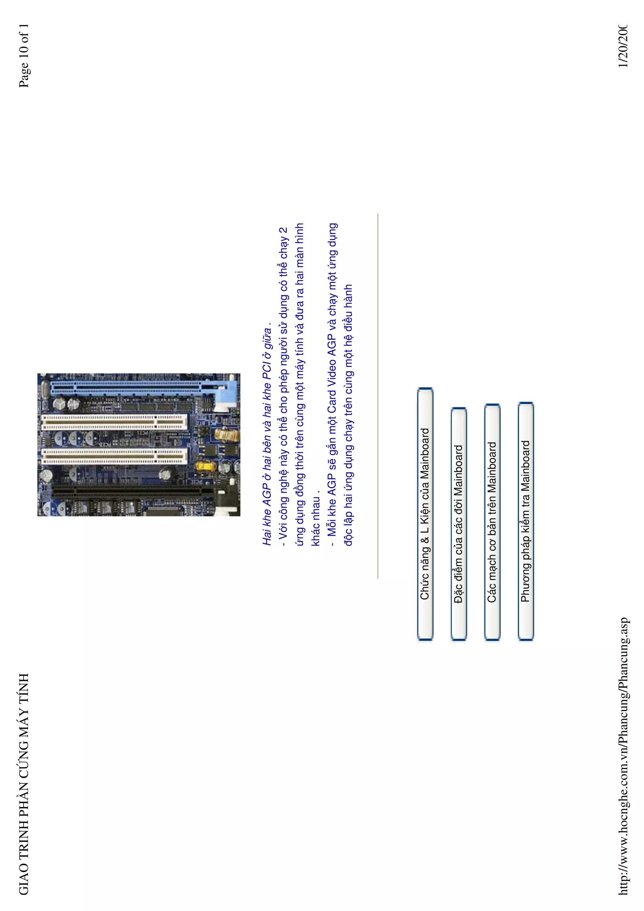 Dac diem cua cac doi main board | PDF