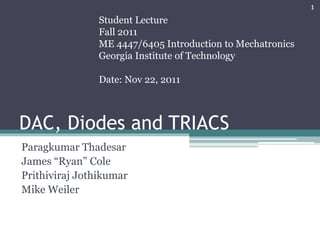 Dac diodes and triacs f11 | PPT