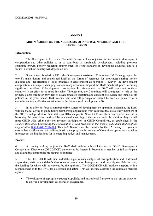 DAC Global Relations Strategy | PDF