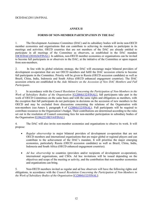 DAC Global Relations Strategy | PDF