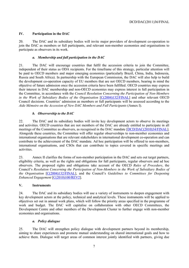 DAC Global Relations Strategy | PDF