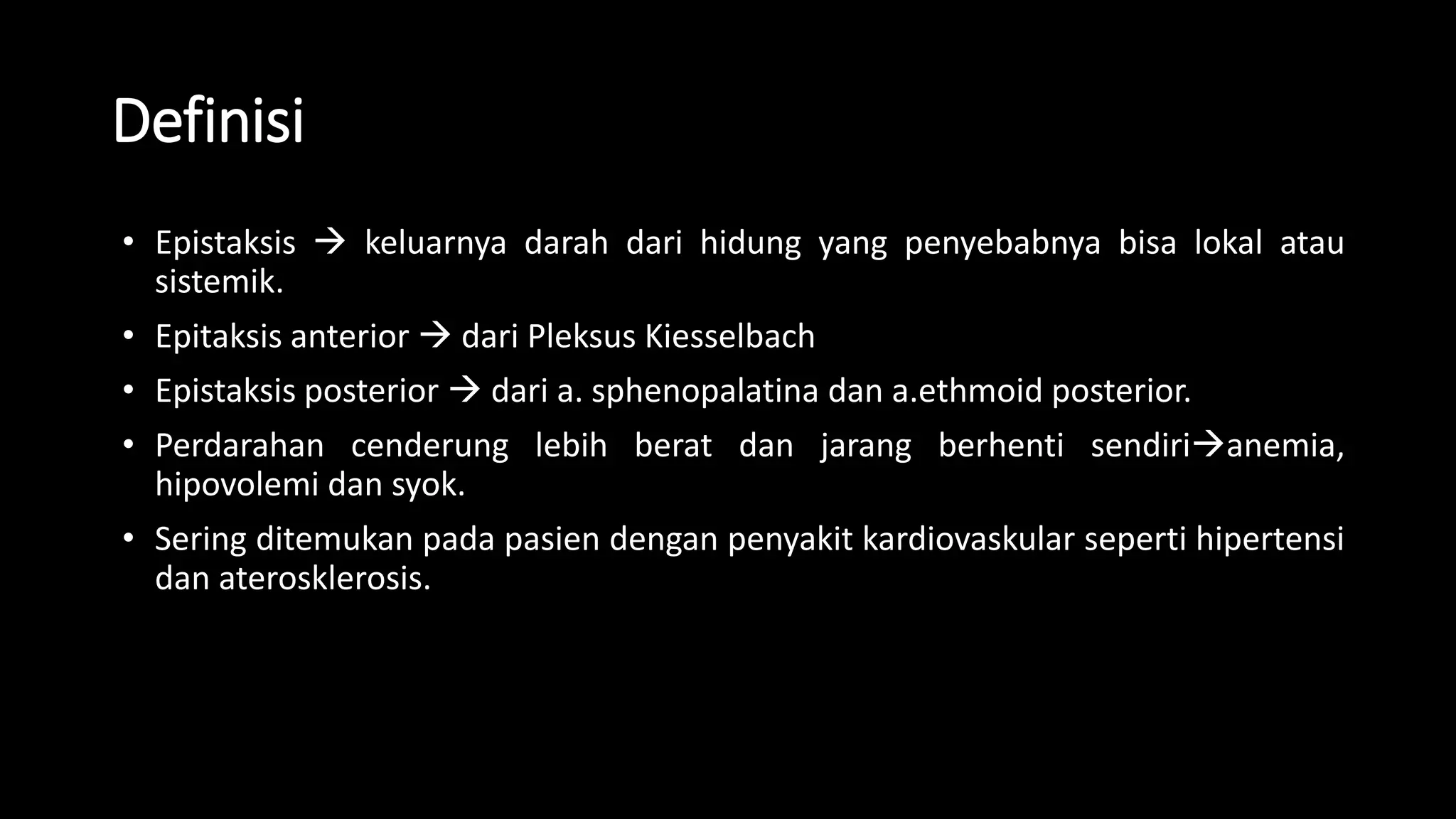Epistaksis posterior | PPTX
