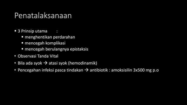 Epistaksis posterior | PPTX