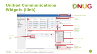 dachnug51 - Modern secure messaging meetings communication.pptx | Free ...